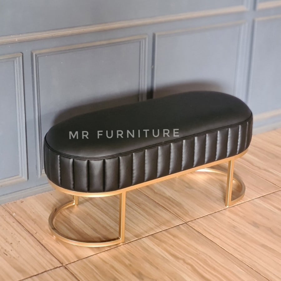 Kursi Bench Sofa Hitam Besi Gold Industrial, Sofa Chair Minimalis ...