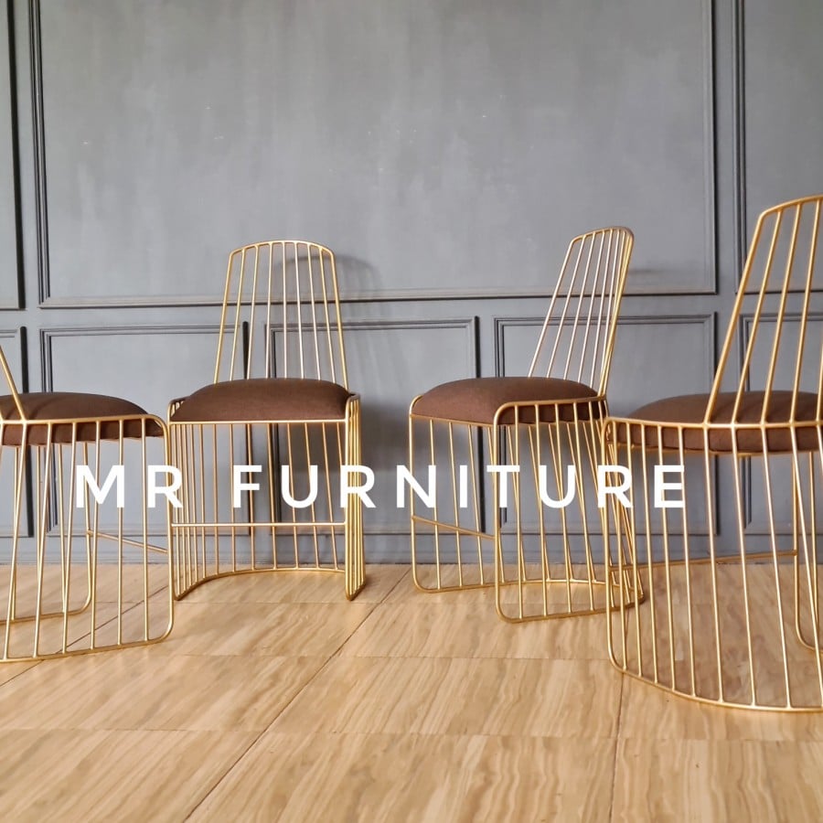 Kursi Sofa Bar Gold Elegan T 50 Cm Modern, Bar Chair Besi Dengan ...