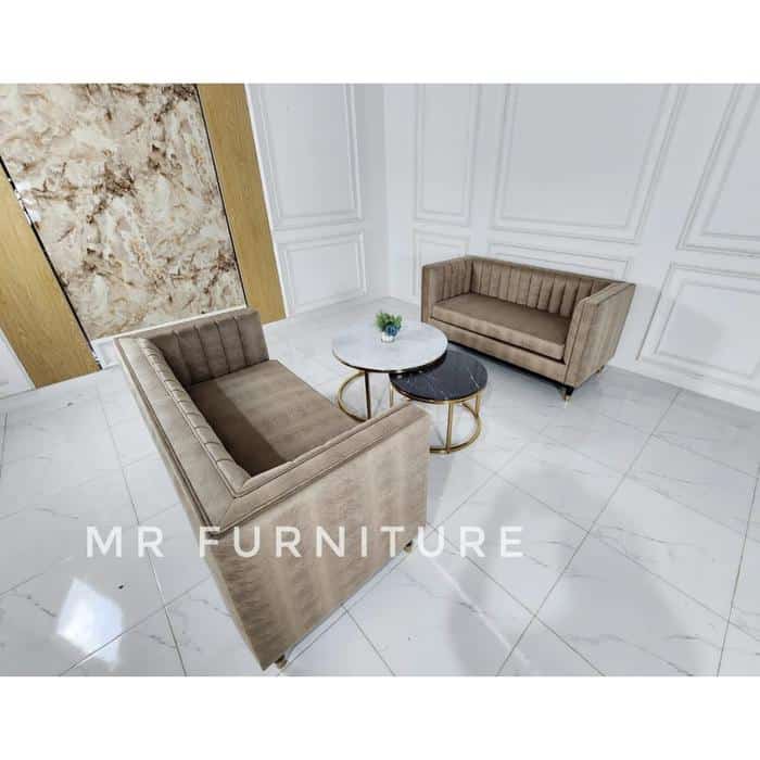 Set Living Room Sofa Minimalis Dan Meja Marmer, Sofa 2 Seater, Side ...