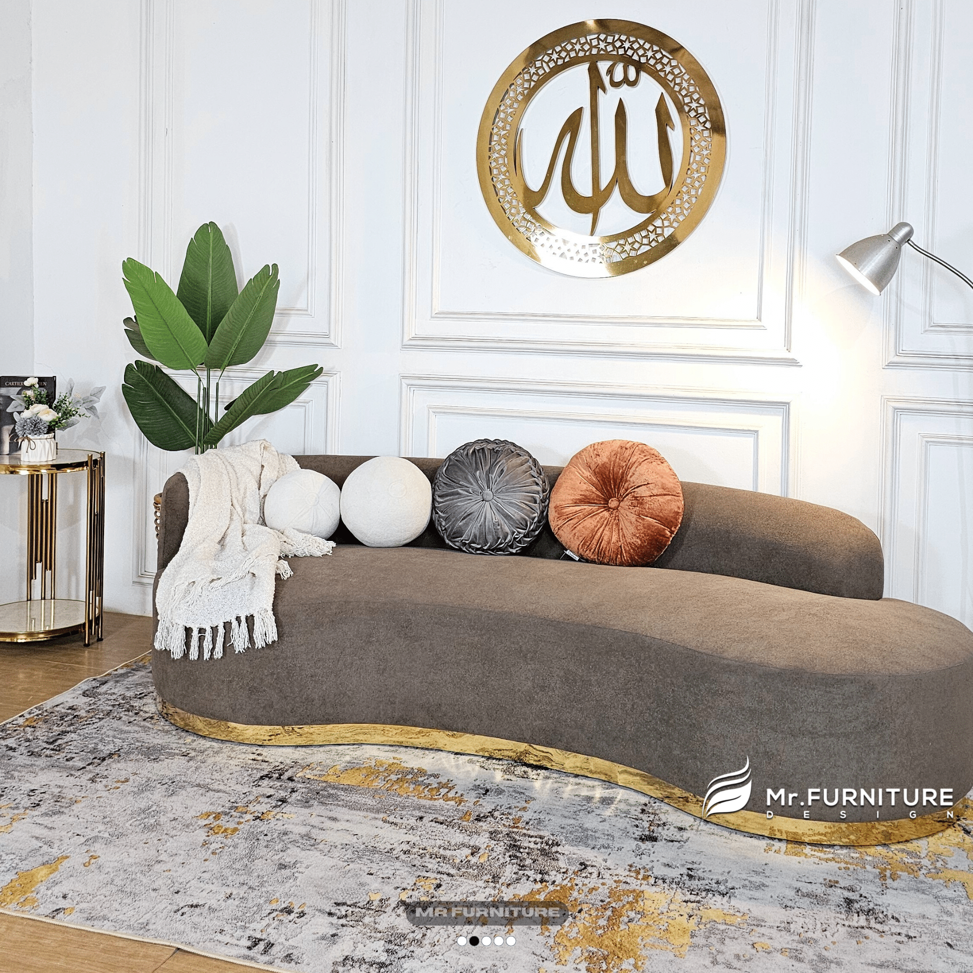 Sofa Curve 3 Seater 220x85x65 Cm, Sofa Ruang Tamu, Sofa Ruang Tv, Sofa ...