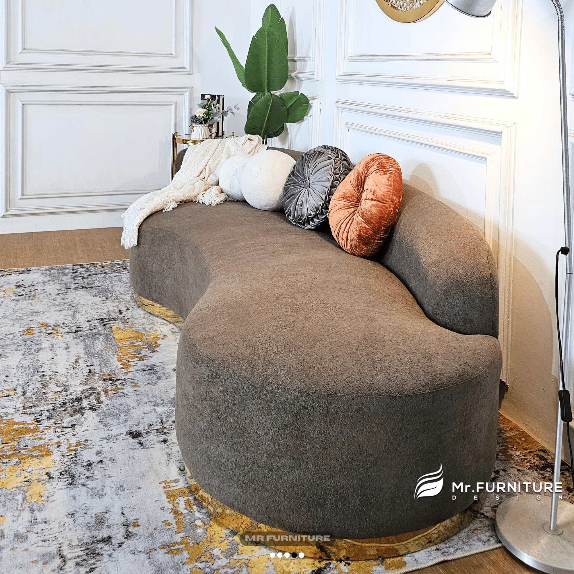 Sofa Curve 3 Seater 220x85x65 Cm, Sofa Ruang Tamu, Sofa Ruang Tv, Sofa ...