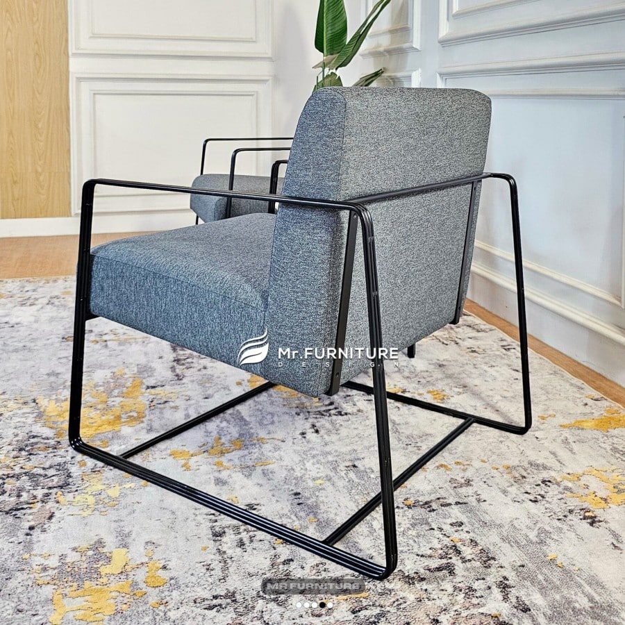 Set Sofa Besi Untuk Teras Industrial Minimalis, Sofa Single Seater ...
