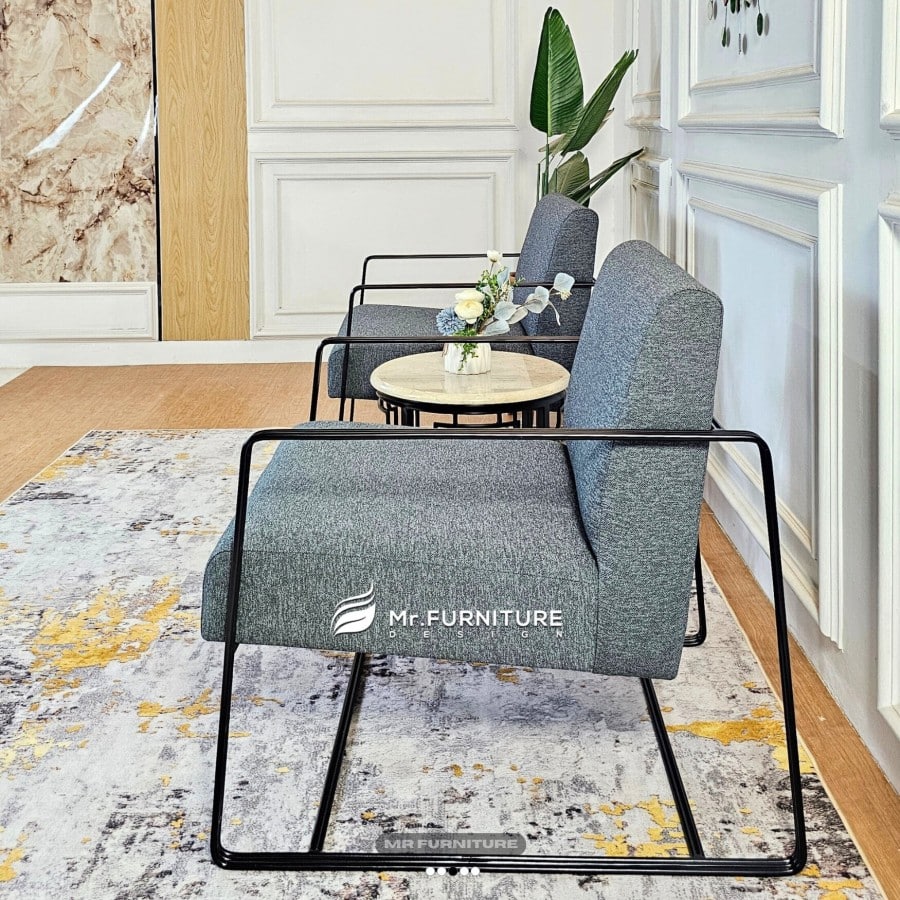 Set Sofa Besi Untuk Teras Industrial Minimalis, Sofa Single Seater ...